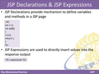ADP - Chapter 5 Exploring JavaServer Pages Technology | PPTX | Web ...