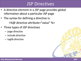 ADP - Chapter 5 Exploring JavaServer Pages Technology | PPTX | Web ...