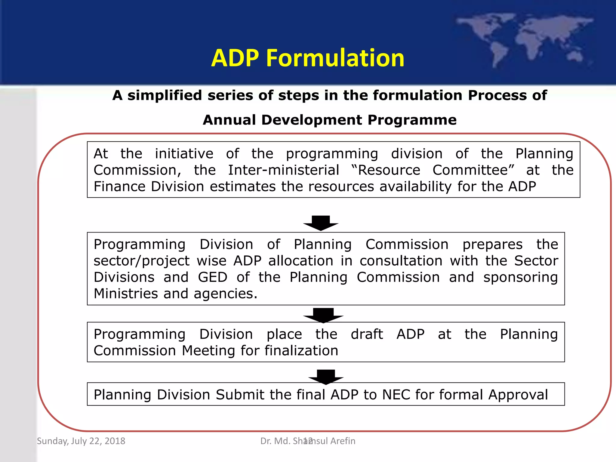 Adp formulation and planning process 17 07-2018 planning academy | PPTX