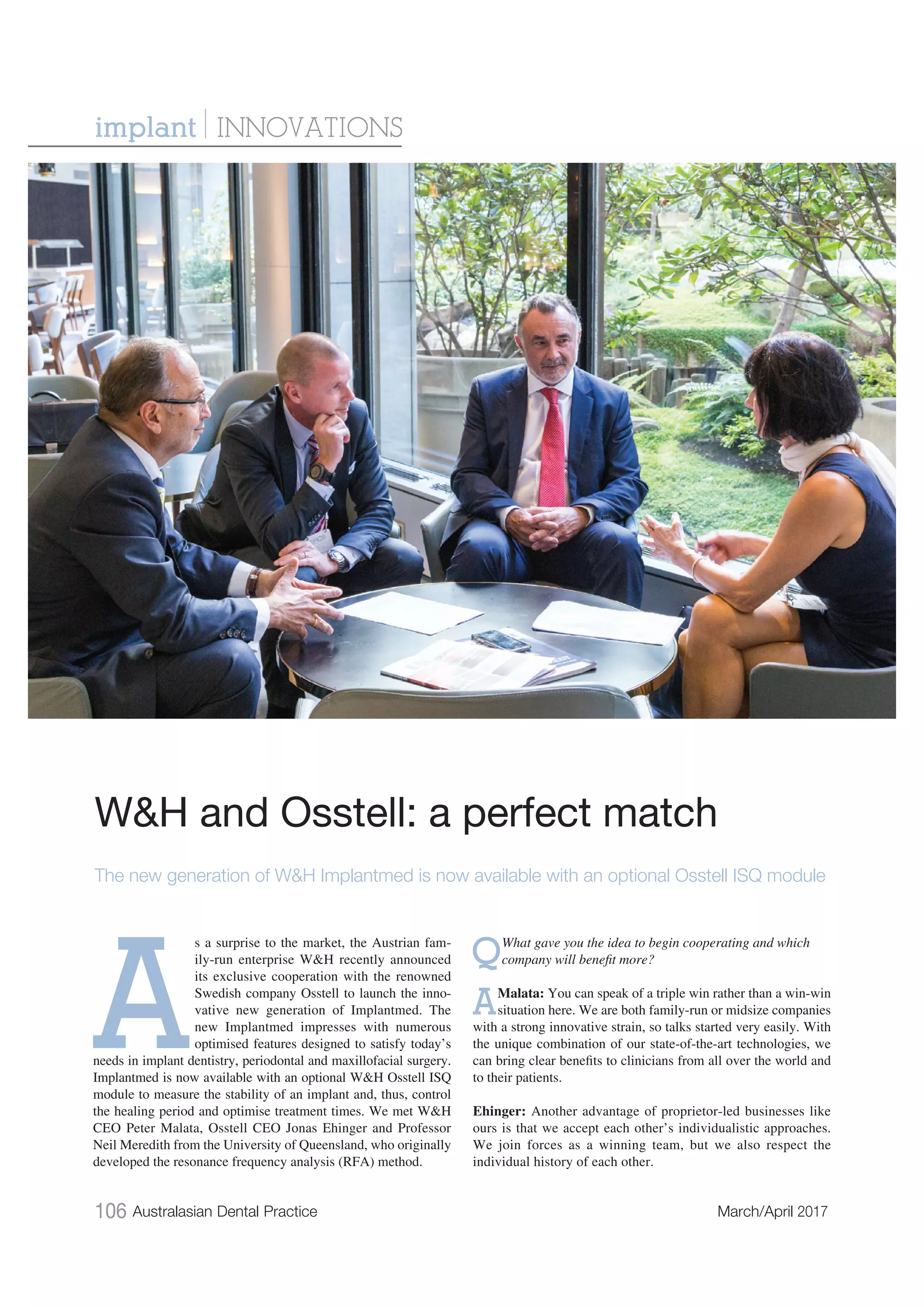 A new generation Implantmed now available with Ostell ISQ Module | PDF