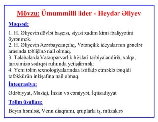 Ümummilli lider - Heydər Əliyev | PDF