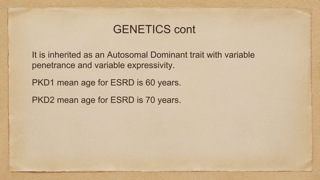 Understanding of the ADPKD FMC JABI.pptx | Genetics | Science