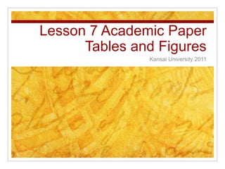 ADP L7 Tables and Figures | PPTX | Education