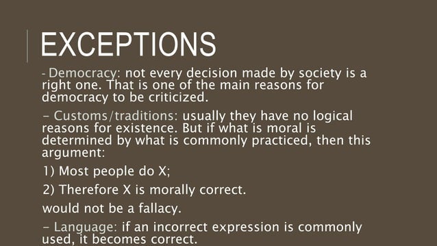 Ad Populum logical fallacy (improper appeal to practice) | PPT