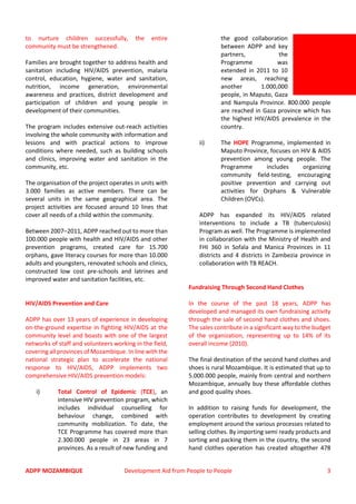 ADPP Mozambique Development Aid from People to People | PDF