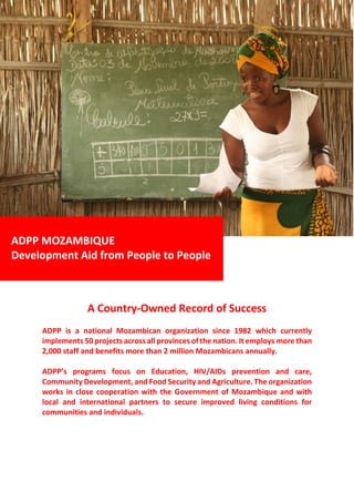 ADPP Mozambique Development Aid from People to People | PDF