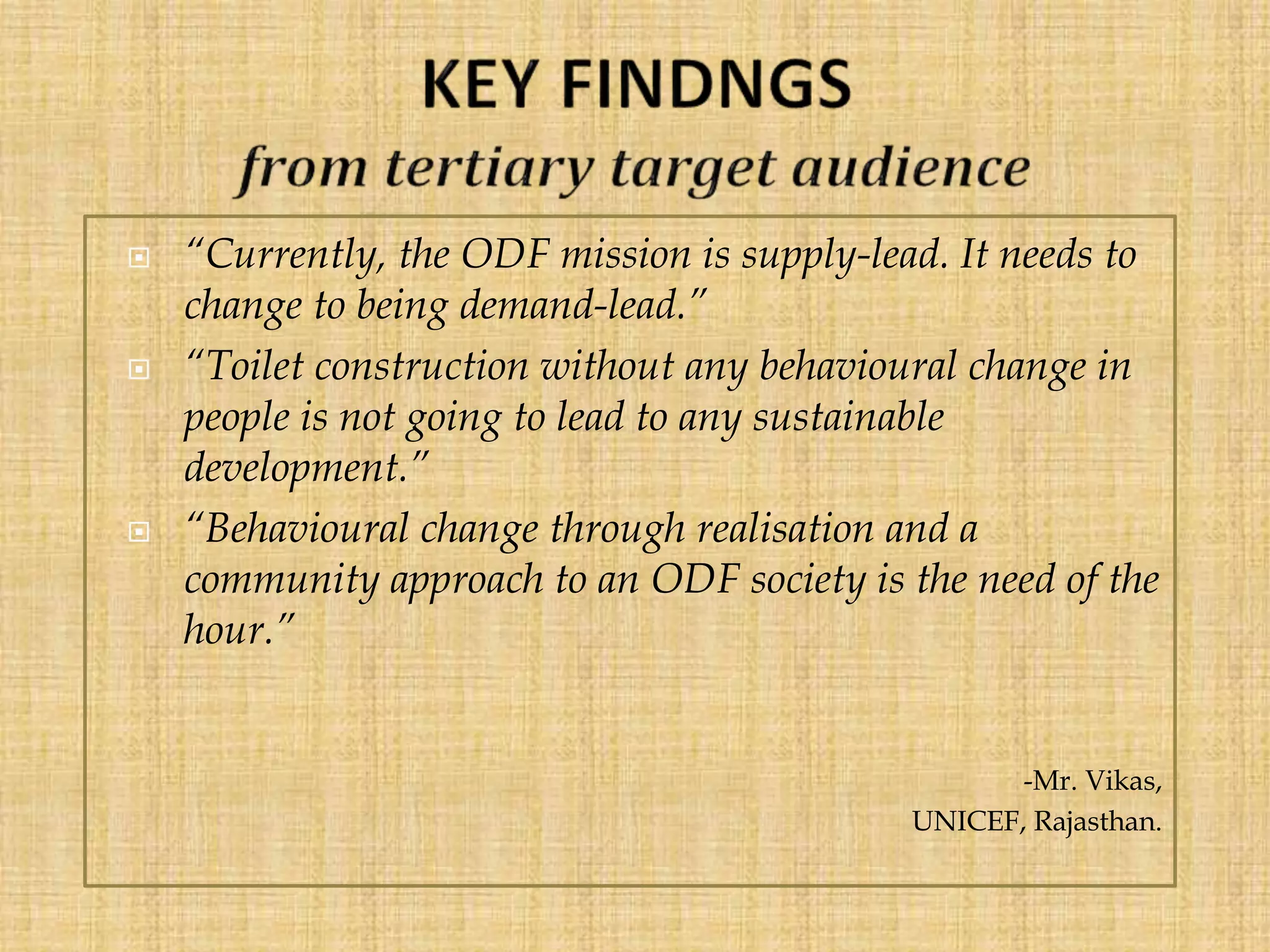 Open Defecation Campaign | PPTX