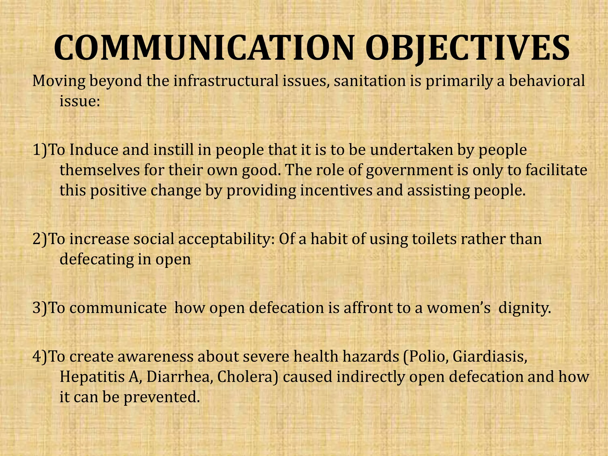 Open Defecation Campaign | PPTX
