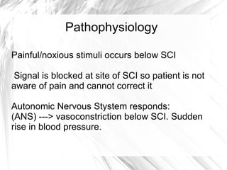 Autonomic Dysreflexia: Nursing Care | ODP