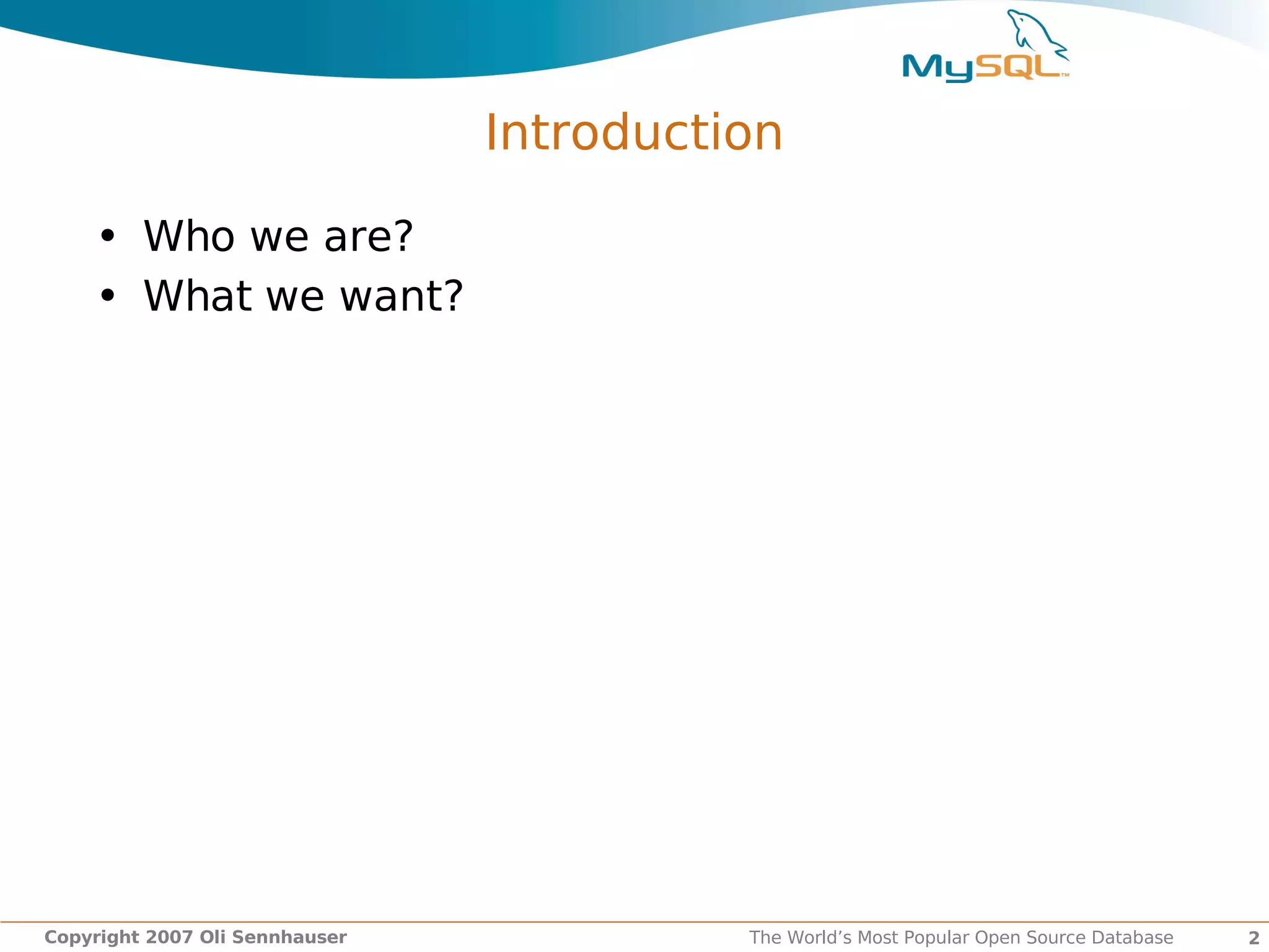 MySQL High-Availability and Scale-Out architectures | PPT