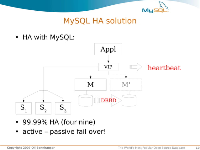 MySQL High-Availability and Scale-Out architectures | PPT