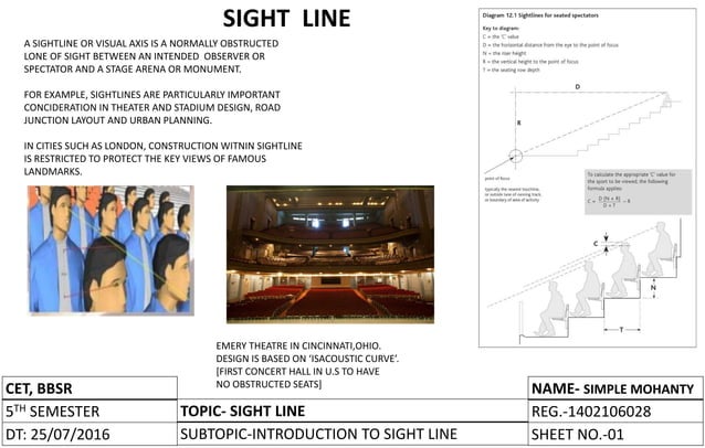 auditorium sightline | PPTX