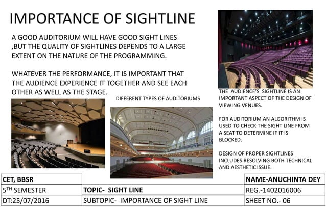 auditorium sightline | PPTX