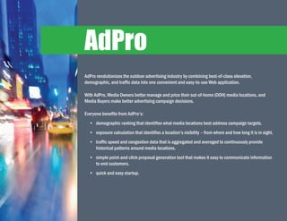 Ad Pro Outdoor Benefits | PDF
