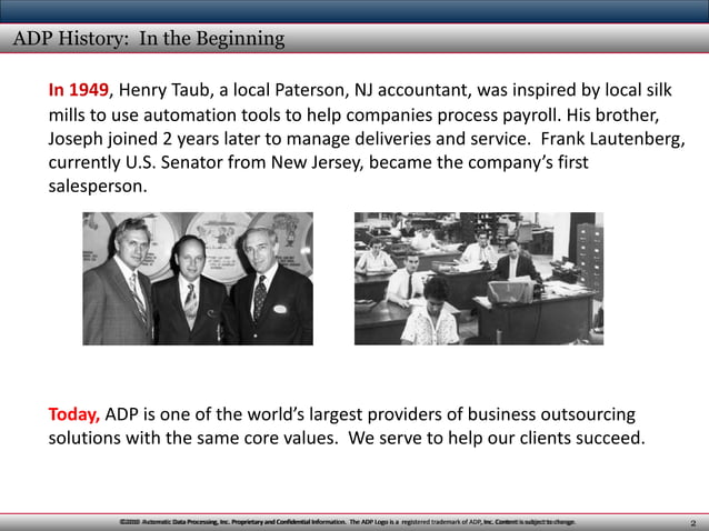 ADP Short Overview | PPT | Business Accounting & Finance | Business