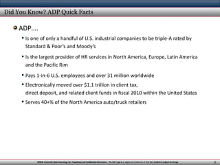 ADP Short Overview | PPT