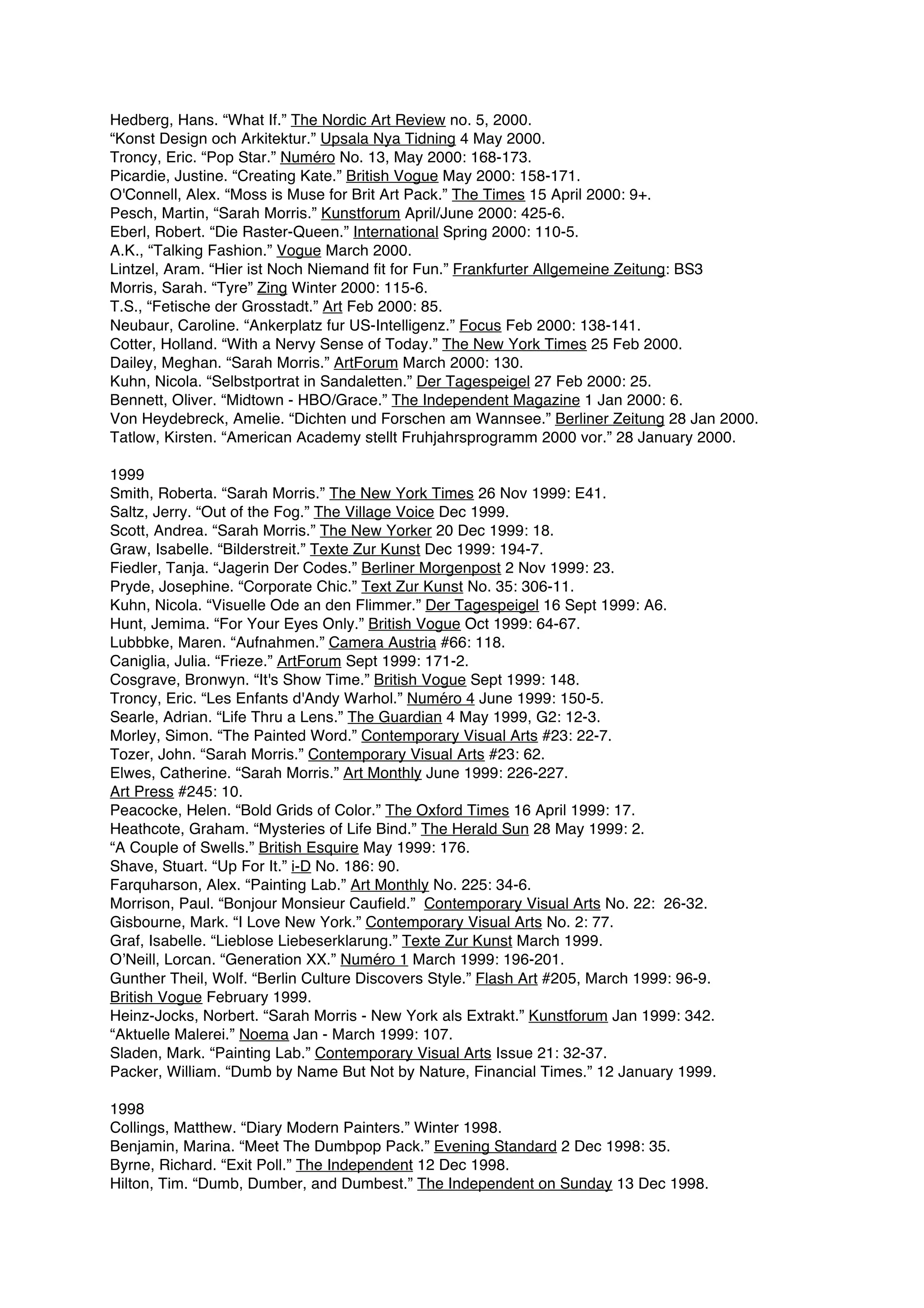 Sarah Morris Cv #mursaintbon | PDF | Museums & Galleries | Attractions