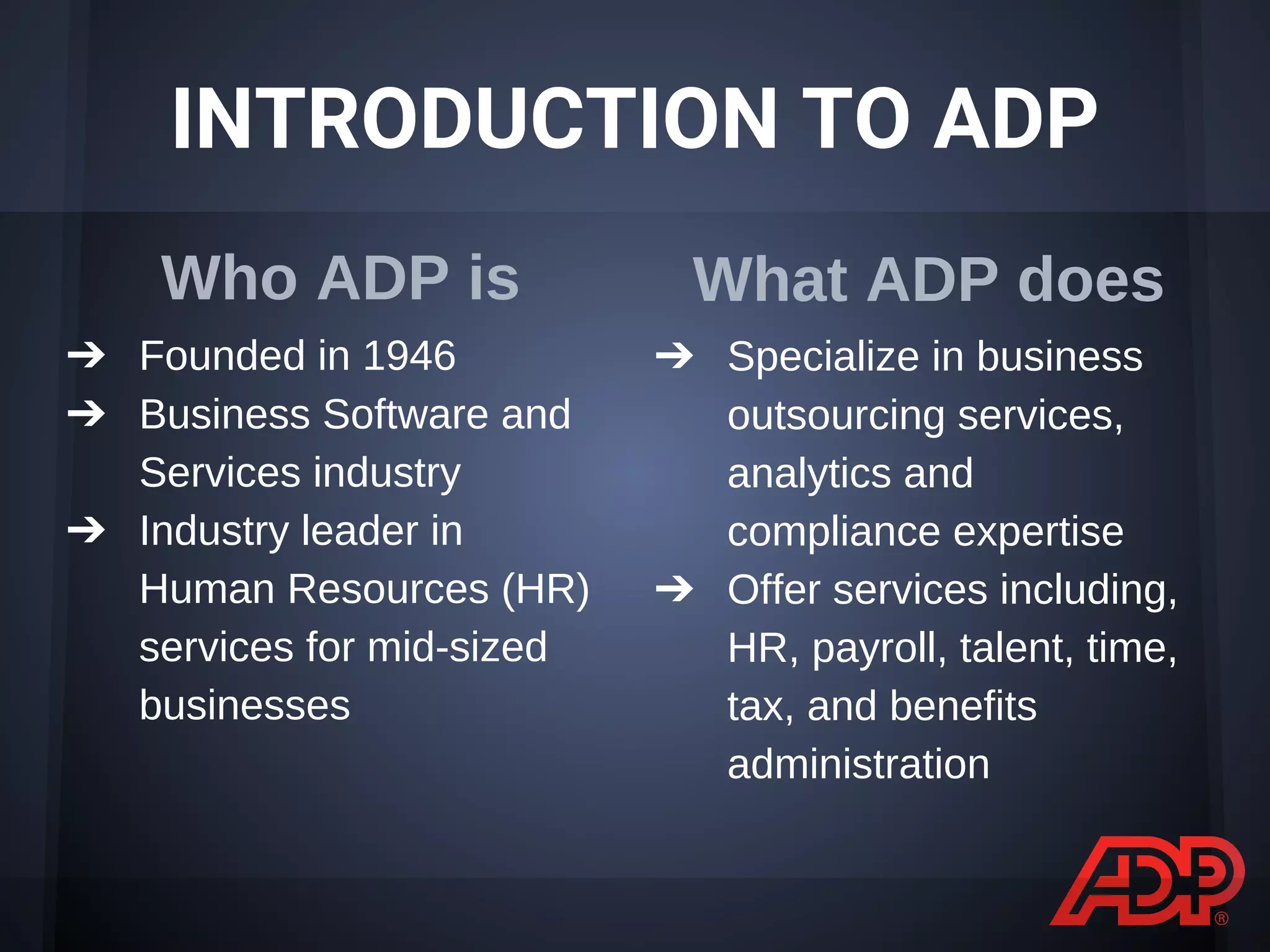 Senior Capping Project: ADP Strategic Plan | PDF