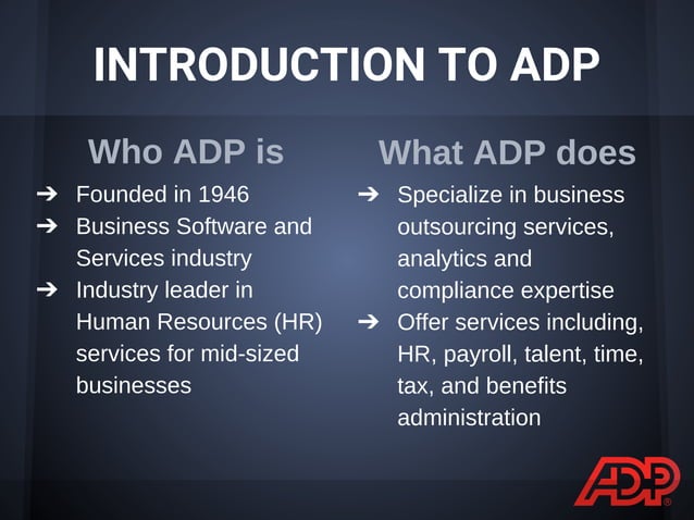 Senior Capping Project: ADP Strategic Plan | PDF