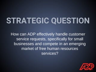 Senior Capping Project: ADP Strategic Plan | PDF