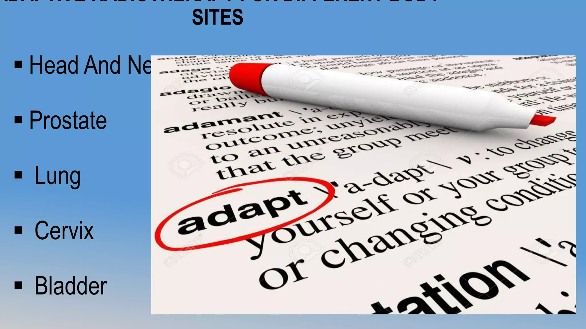 COMPLETE OVERVIEW ON ADAPTIVE RADIOTHERAPY OVER DAILY IMAGE GUIDED ...