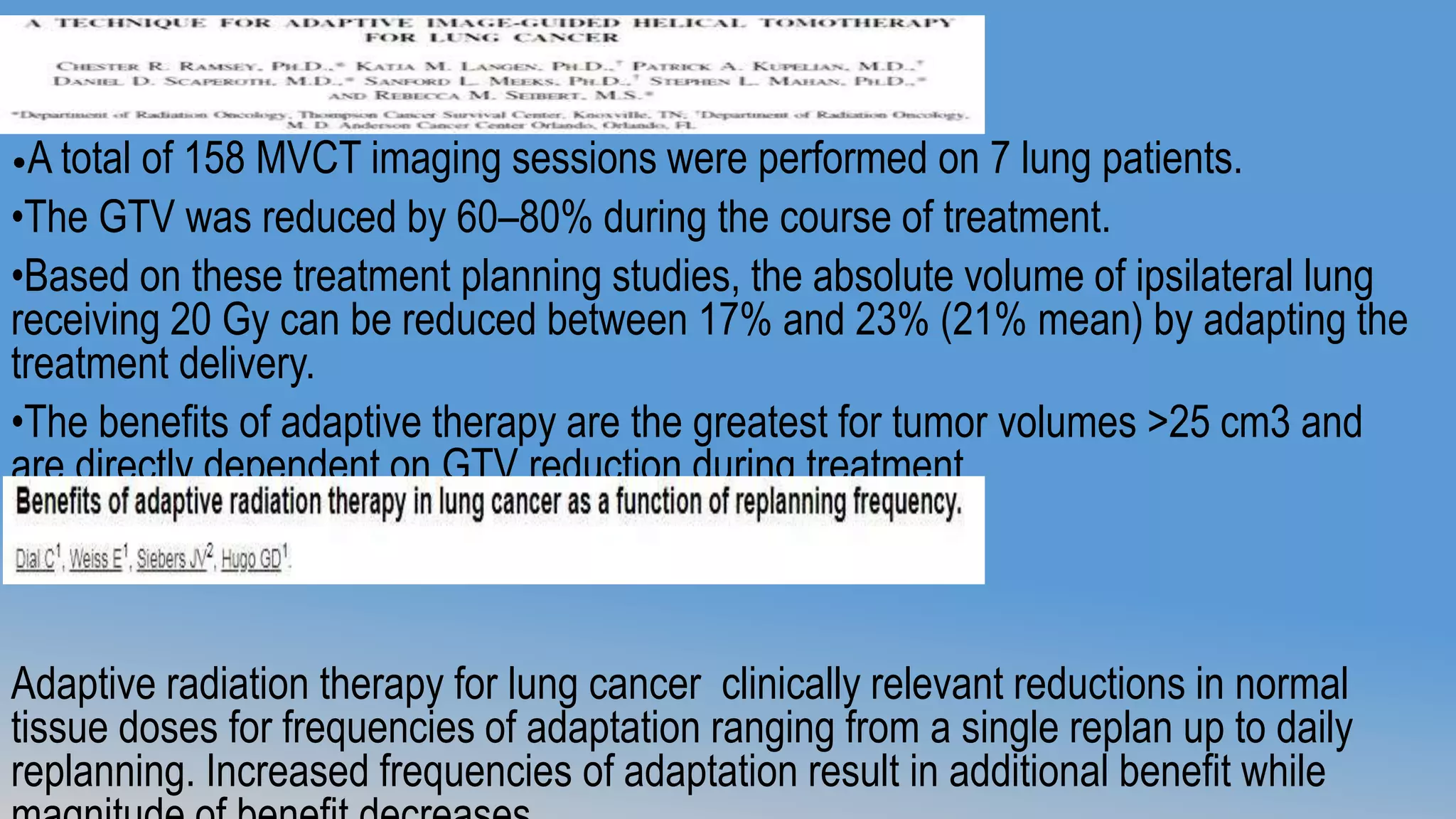 COMPLETE OVERVIEW ON ADAPTIVE RADIOTHERAPY OVER DAILY IMAGE GUIDED ...