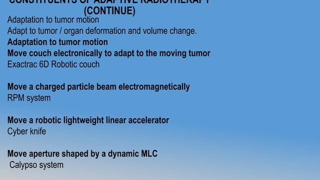 COMPLETE OVERVIEW ON ADAPTIVE RADIOTHERAPY OVER DAILY IMAGE GUIDED ...