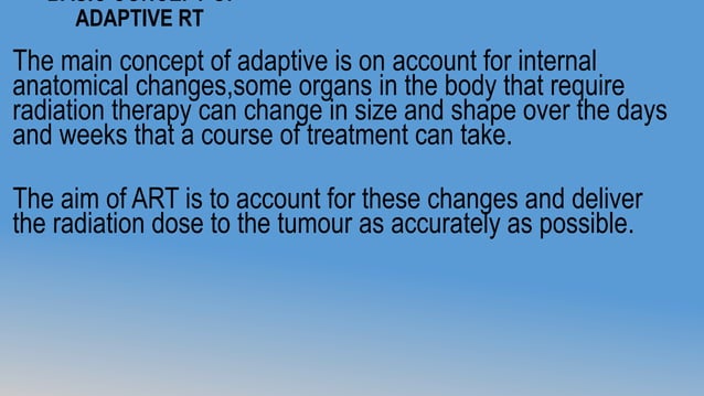 COMPLETE OVERVIEW ON ADAPTIVE RADIOTHERAPY OVER DAILY IMAGE GUIDED ...