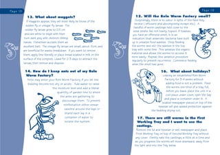 Welcome to the Worm Factory: Instruction Manual | PDF