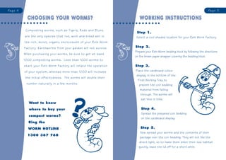 Welcome to the Worm Factory: Instruction Manual | PDF