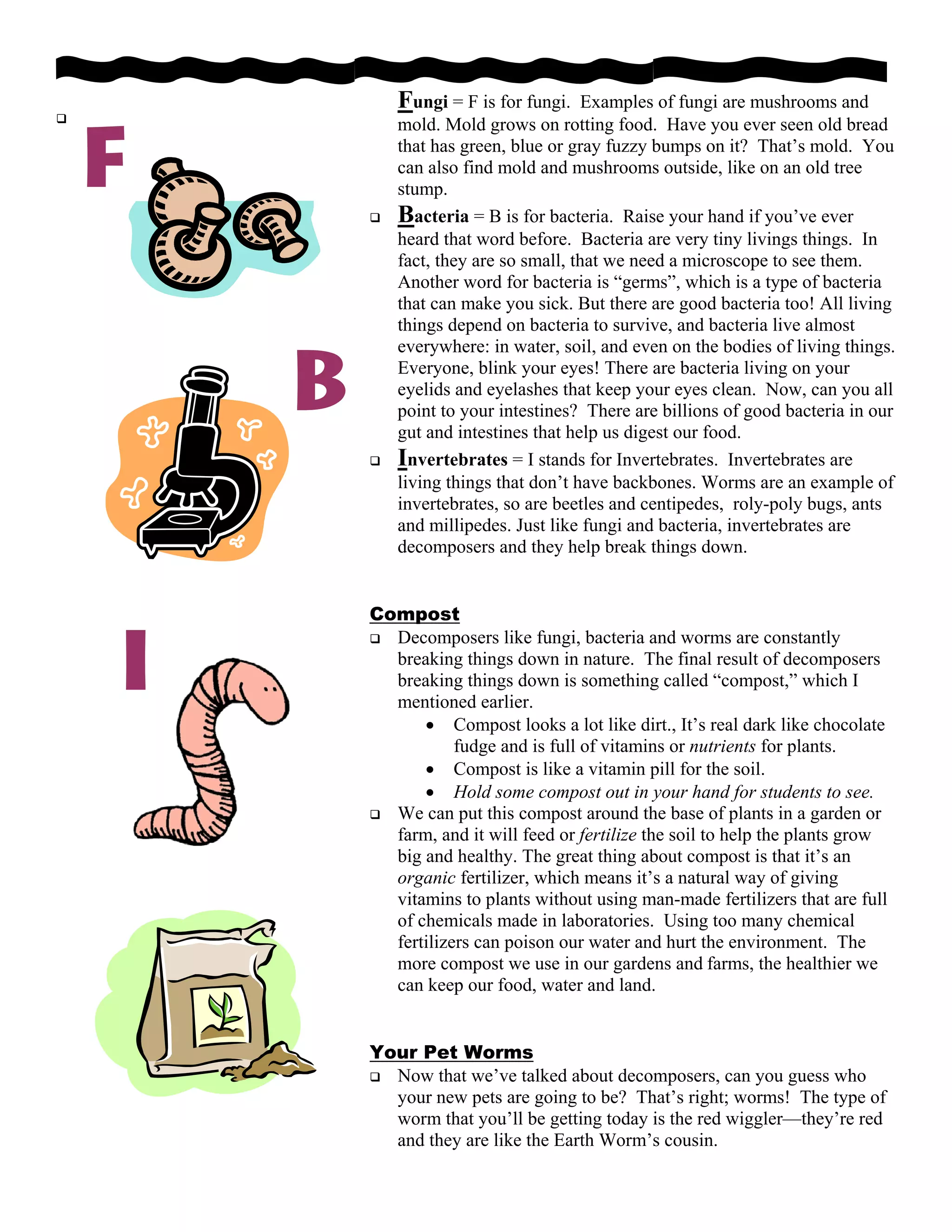 Teacher Worm Composting Guide | PDF