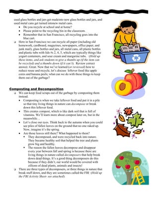 Teacher Worm Composting Guide | PDF