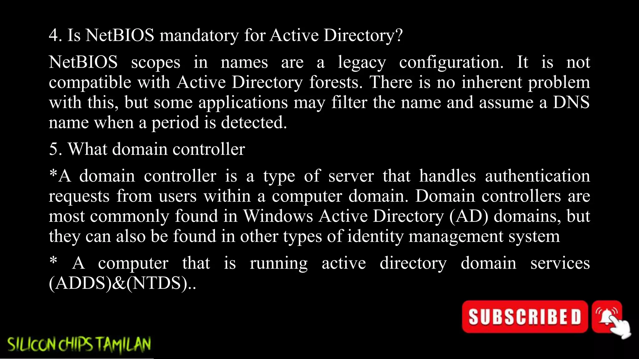 Top 10 Active Directory Interview Questions & Answers | PPTX