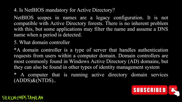 Top 10 Active Directory Interview Questions & Answers | PPT