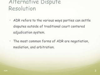 Adr | PPT | Free Download