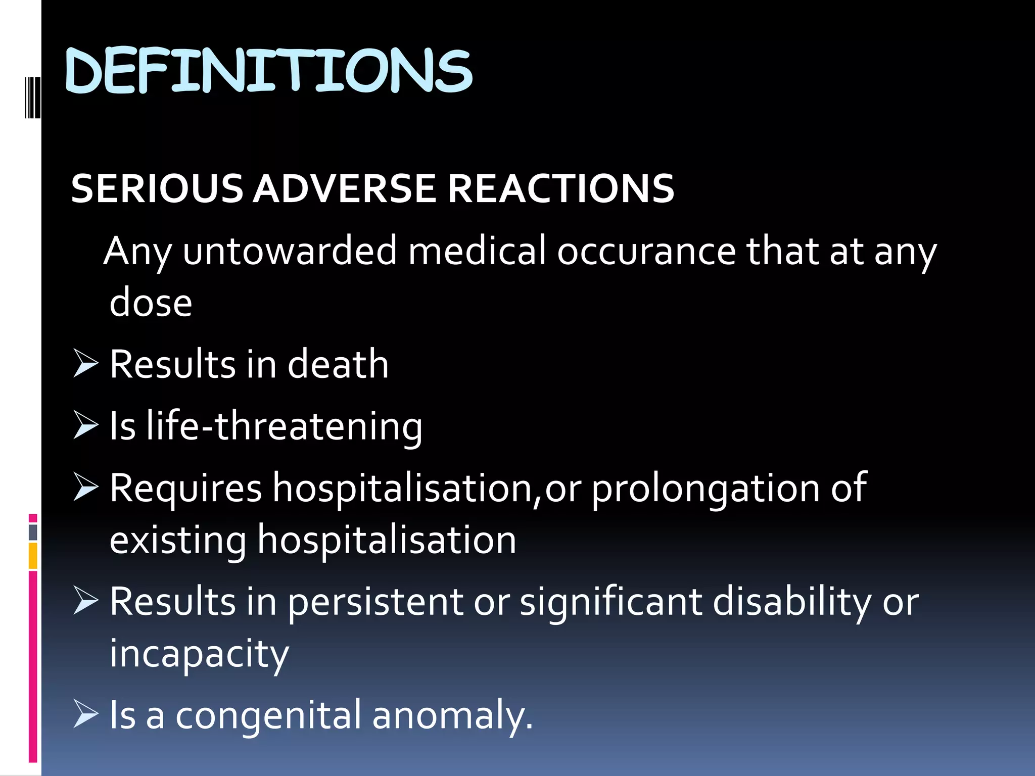 adverse drug reactions management | PPTX