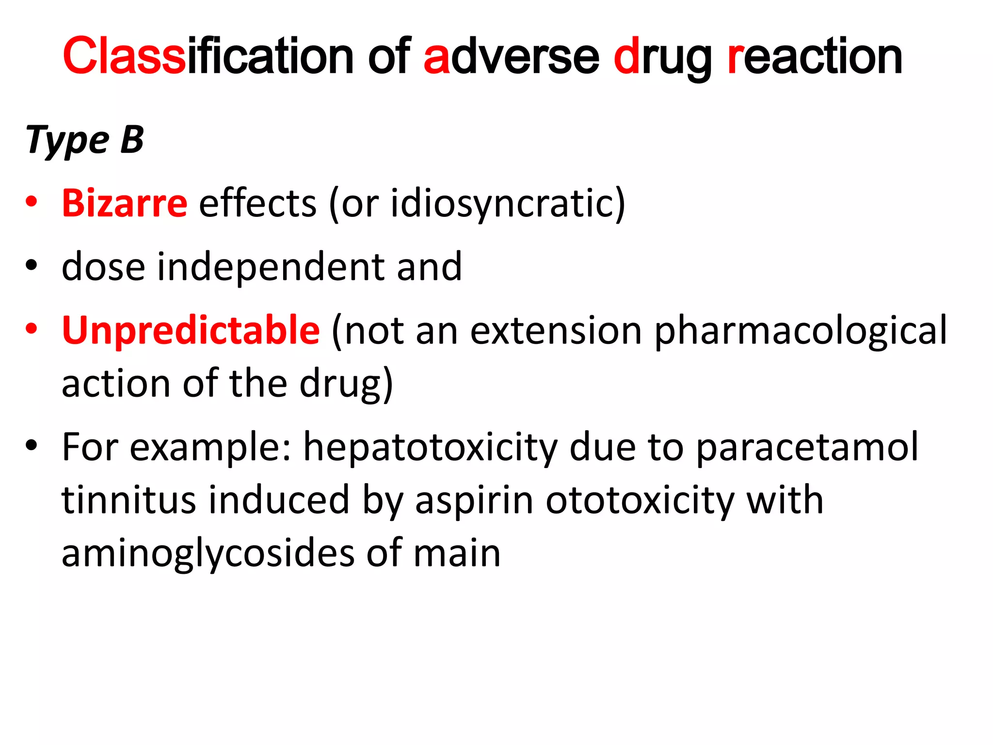 Introduction To Adverse Drug Reactions PPTX Introduction To Adverse Drug Reactions PPTX