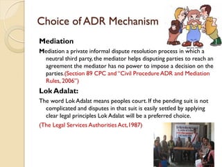 Alternative dispute resolution system | PDF