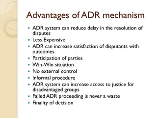 Alternative dispute resolution system | PDF