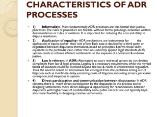 Alternative dispute resolution system | PDF