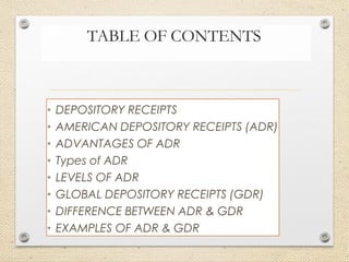 ADR & GDR ::complete Introduction & Information | PDF