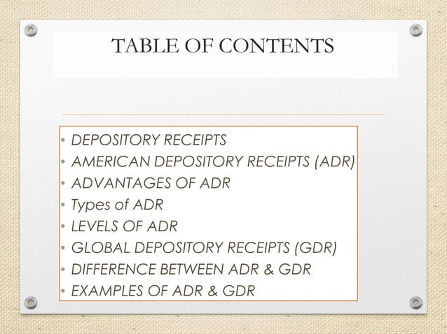 ADR & GDR ::complete Introduction & Information | PPT