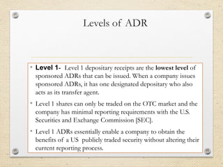 ADR & GDR ::complete Introduction & Information | PDF