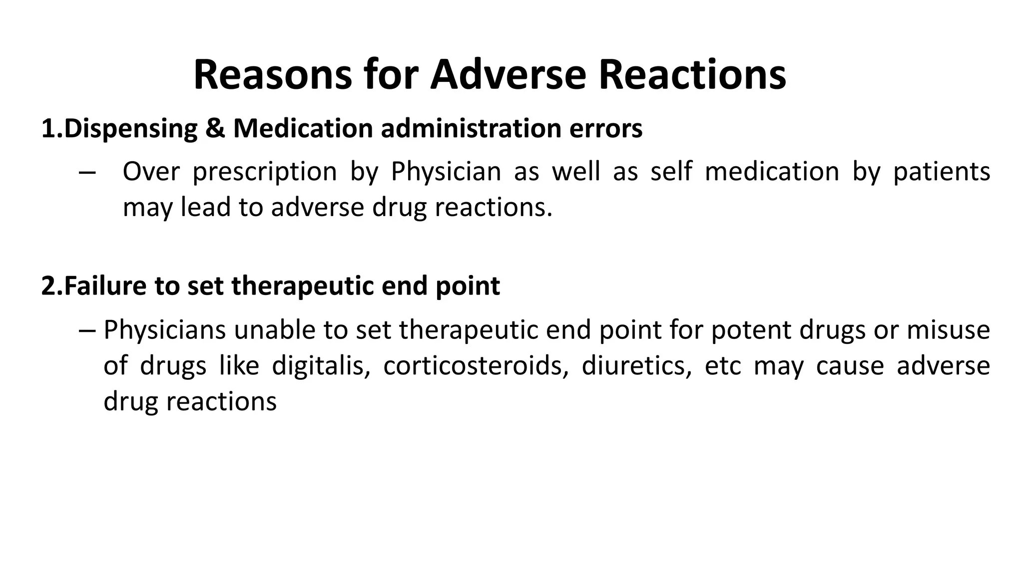 Adverse Drug Reactions | PPTX