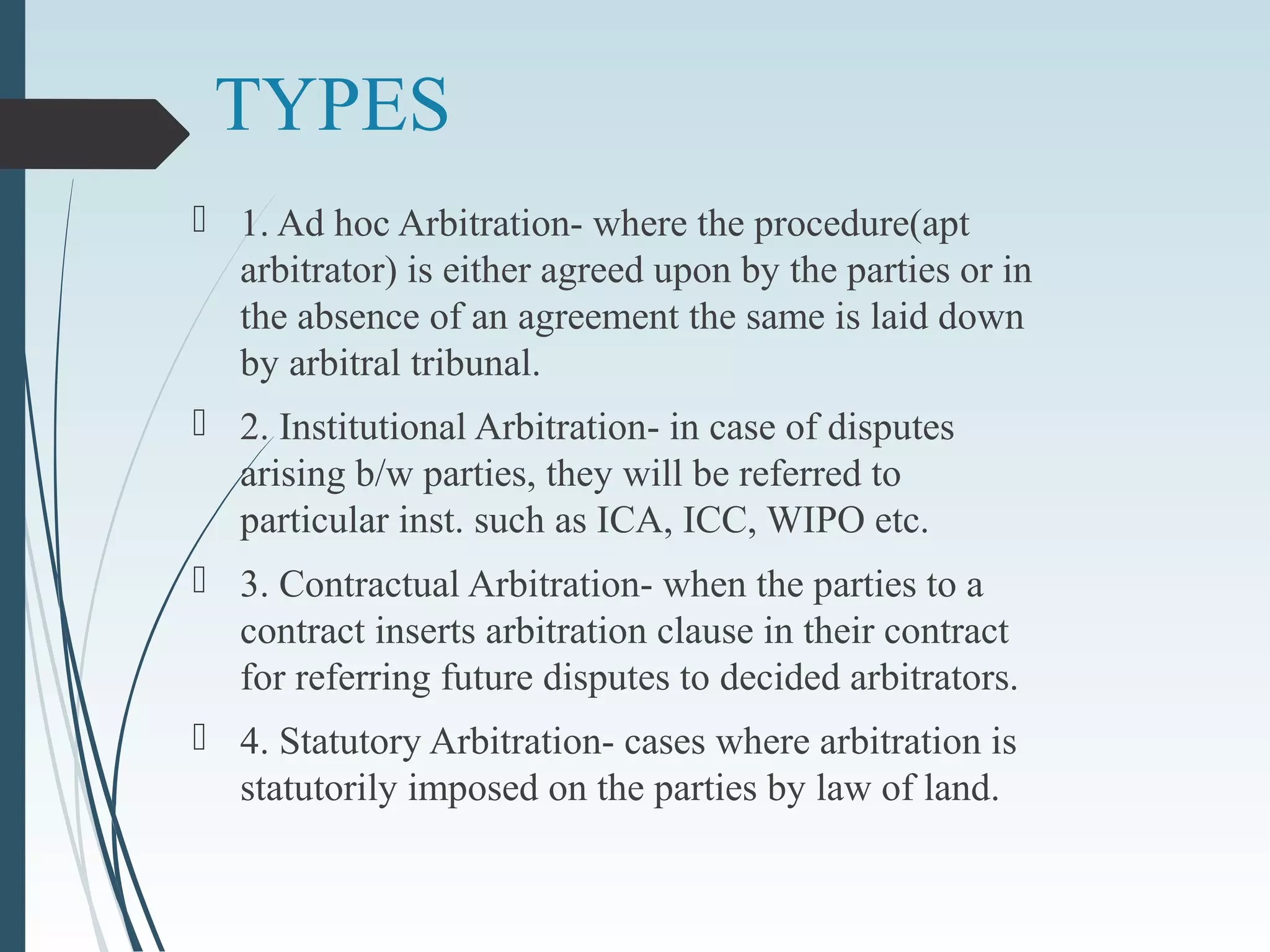 Arbitration and Conciliation Act 1996 | PPT