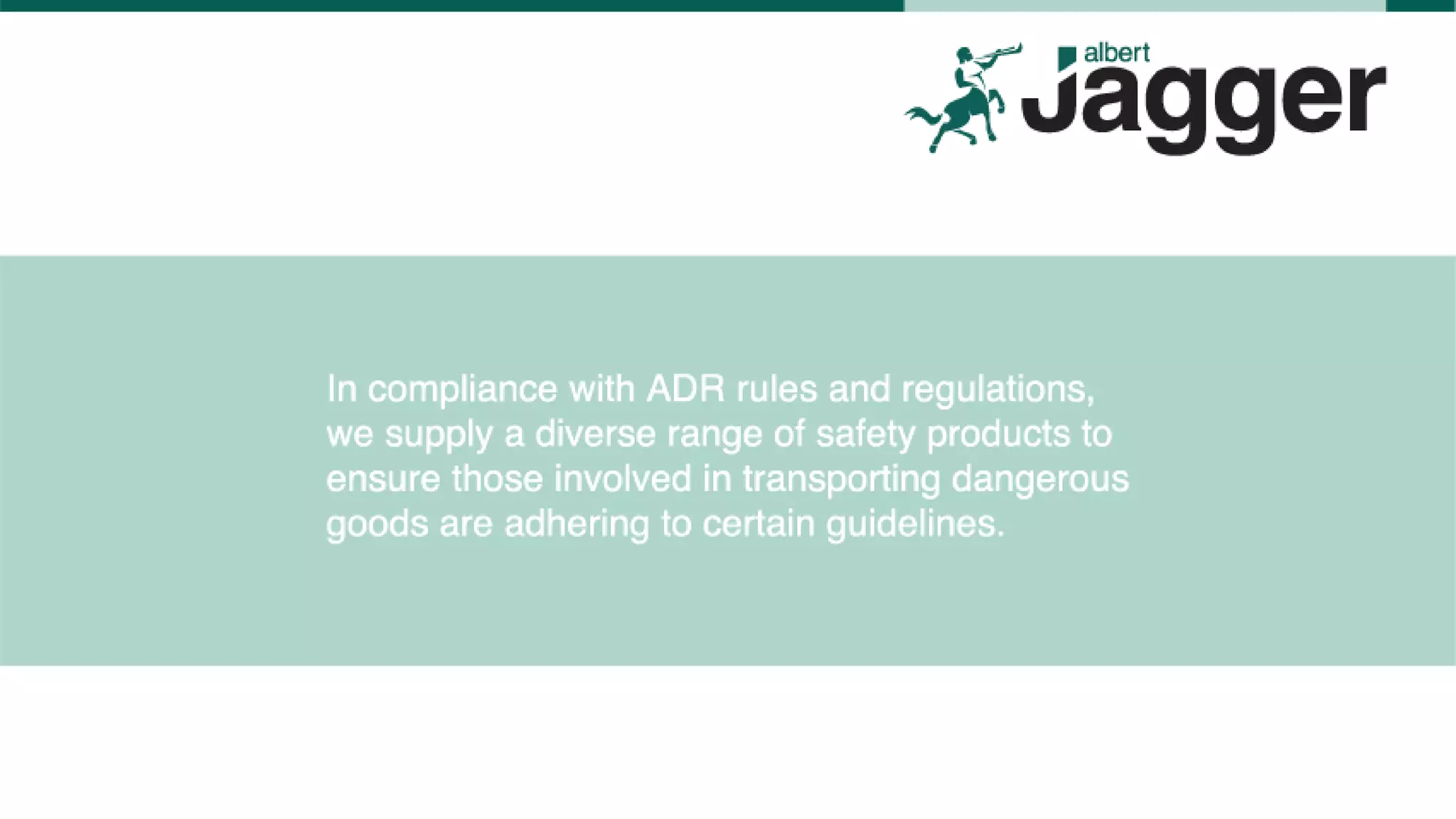 ADR Safety Equipment - Available at Albert Jagger | PPT