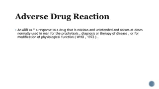 Adverse Drug Reaction | PPT