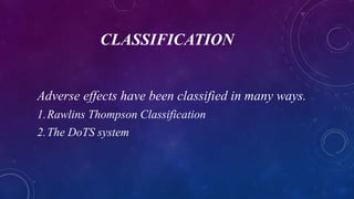 ADVERSE DRUG REACTION | PPTX