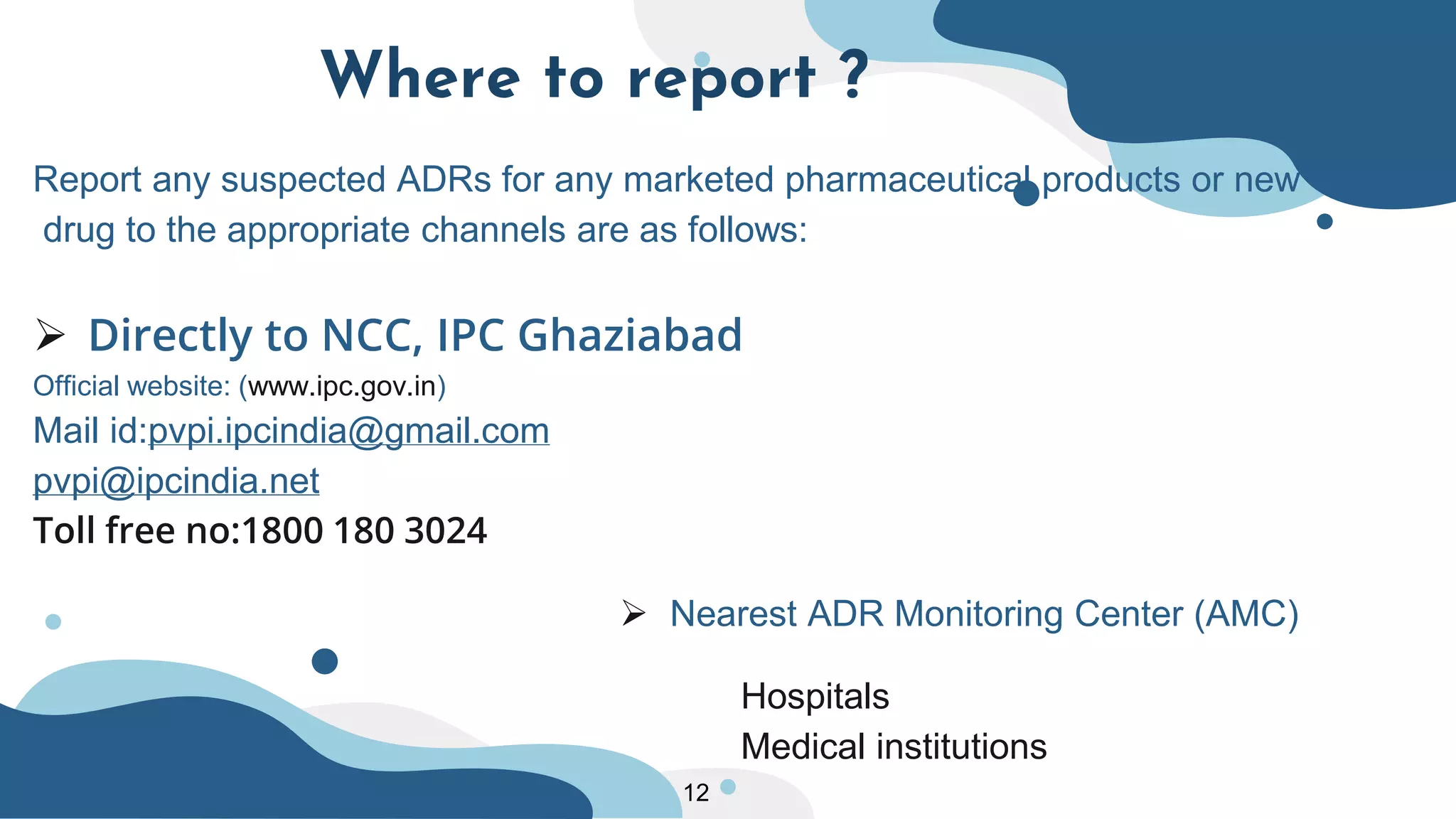 ADR reporting tools in india | PPTX