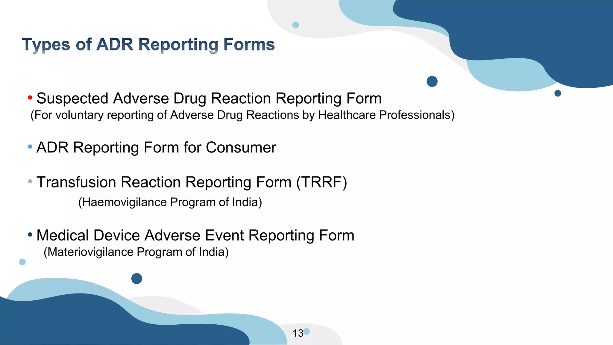ADR reporting tools in india | PPTX